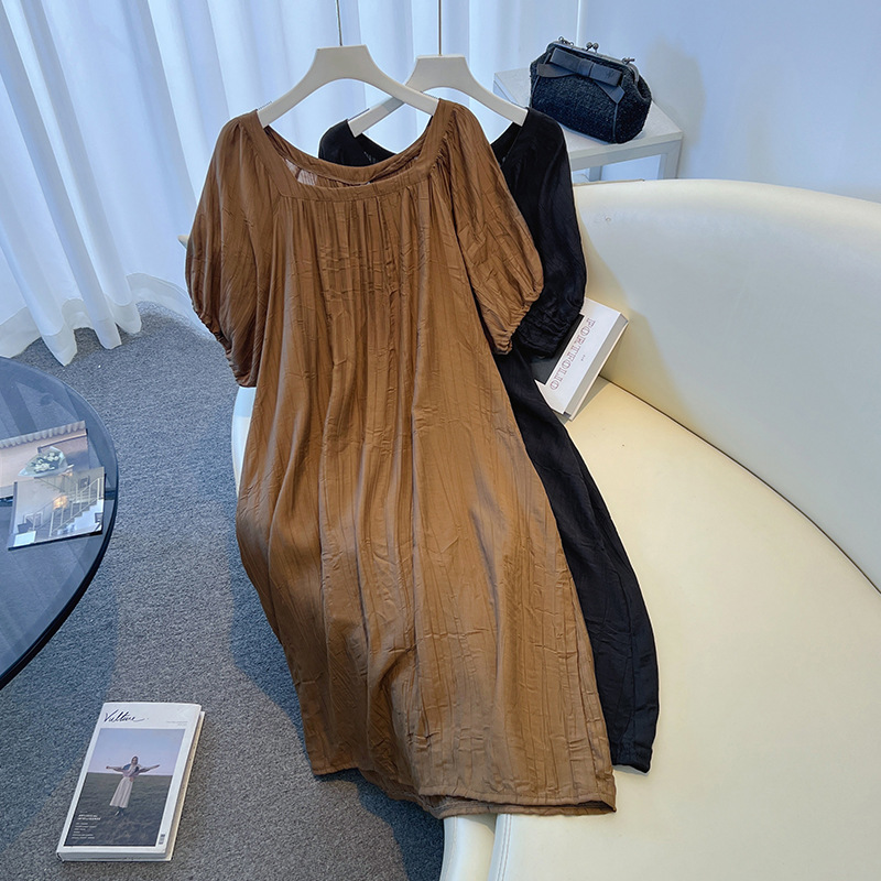 (3XL-9XL) Plus Size Square Neck Loose Dress (EXTRA BIG SIZE) – Pluspreorder