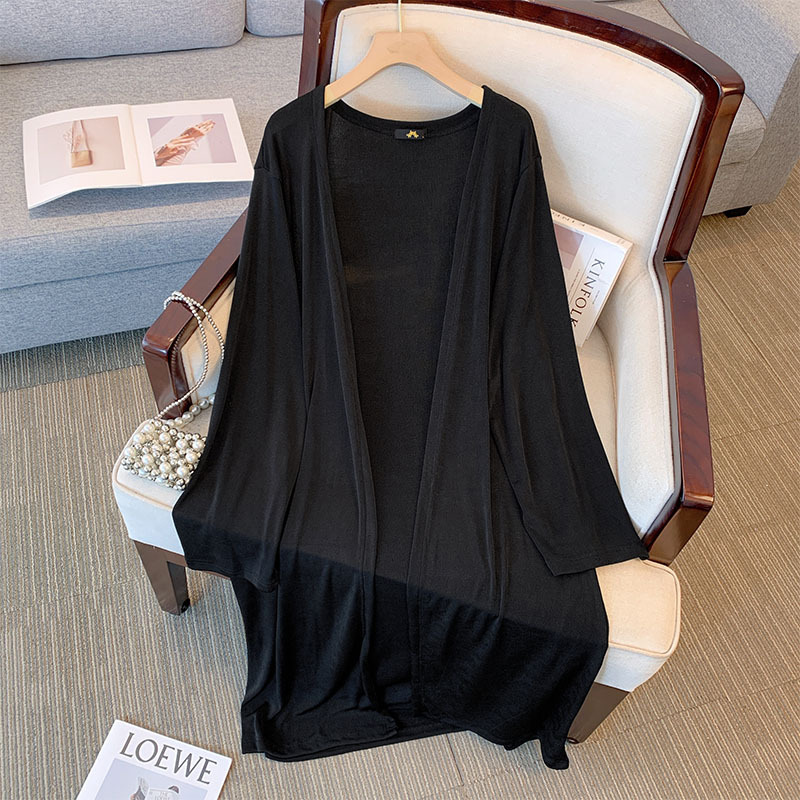 (2XL-6XL) Plus Size Camisole Dress And Long Cardigan Set (EXTRA BIG SI ...