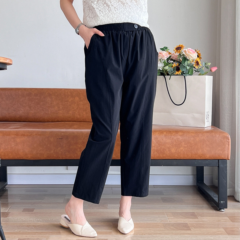 (3XL-9XL) Plus Size Black Smart Pants (EXTRA BIG SIZE) – Pluspreorder