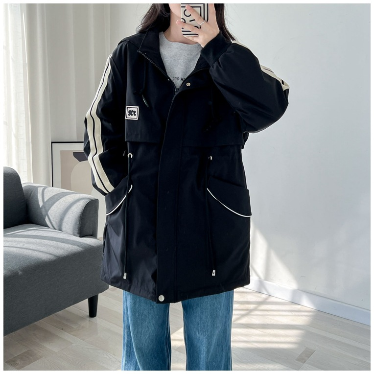 (4XL-10XL) Plus Size Korean Sporty Oversized Padded Hooded Jacket (Aut ...