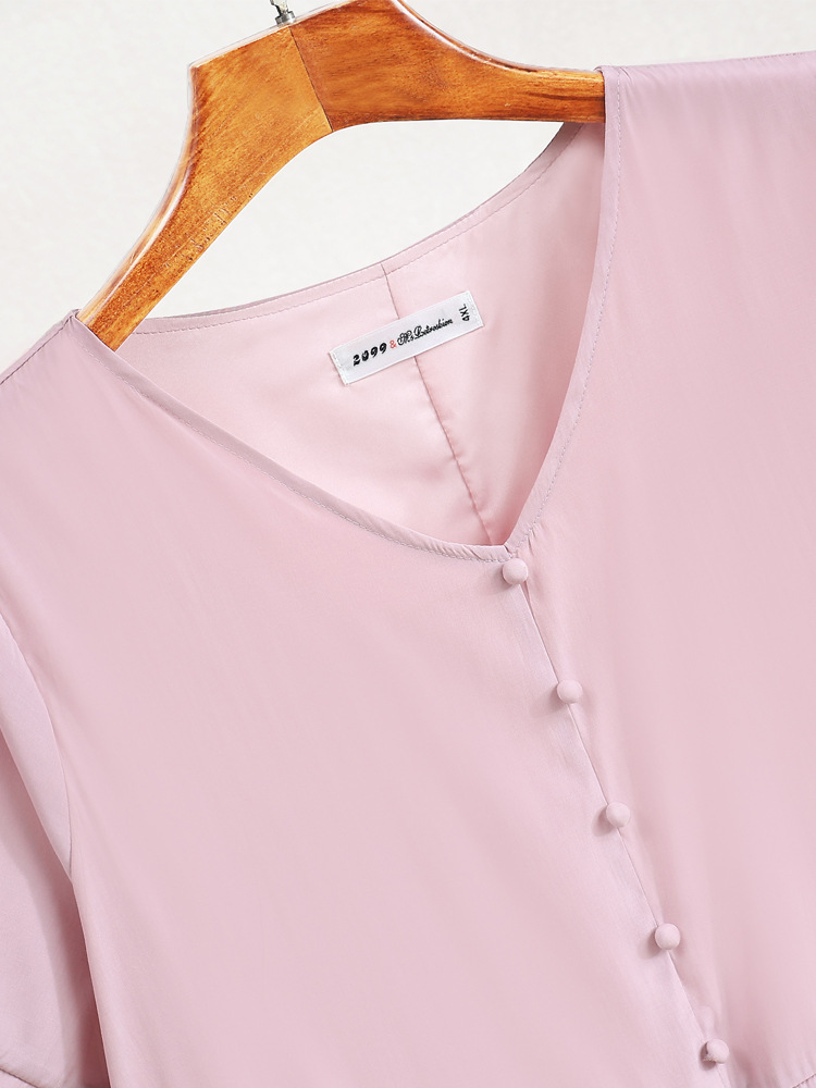 (4XL-10XL) Plus Size Light Pink Dress (EXTRA BIG SIZE) – Pluspreorder