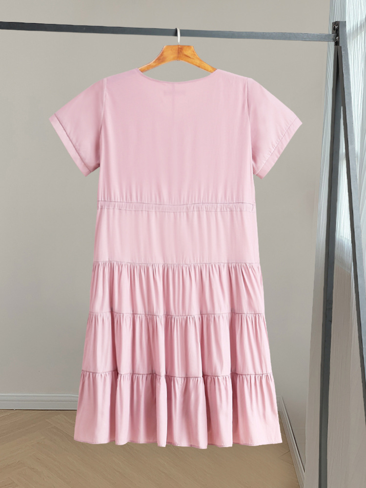 (4XL-10XL) Plus Size Light Pink Dress (EXTRA BIG SIZE) – Pluspreorder