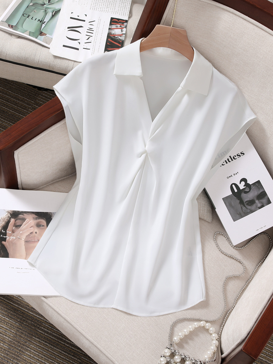 (M-5XL) Plus Size Notch Neck Shirt – Pluspreorder