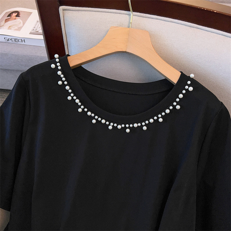 Plus Size Black Round Neck Tunic (EXTRA BIG SIZE) – Pluspreorder