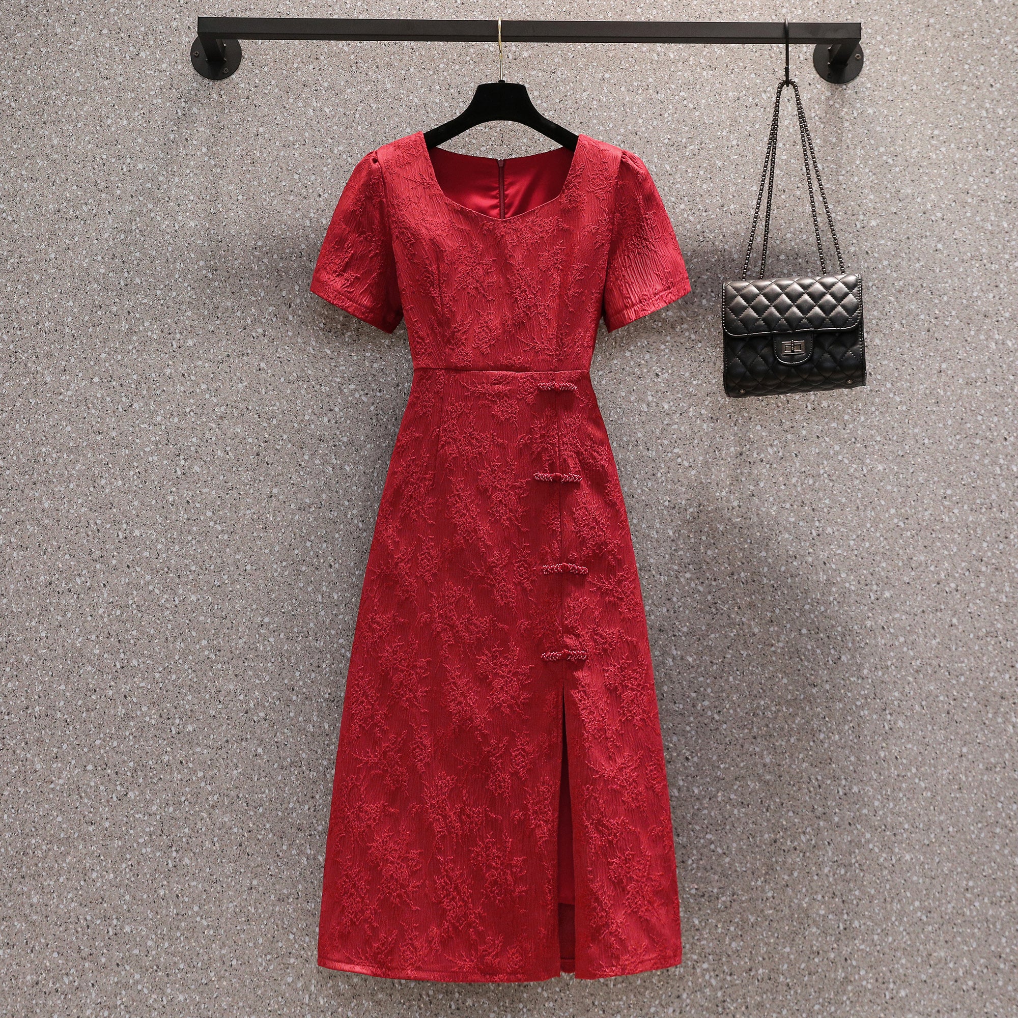 Plus Size Midi Cheongsam Dress – Pluspreorder