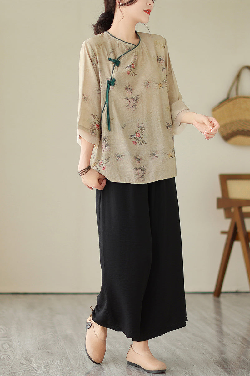 Plus Size Oriental Chinese Cheongsam Blouse – Pluspreorder