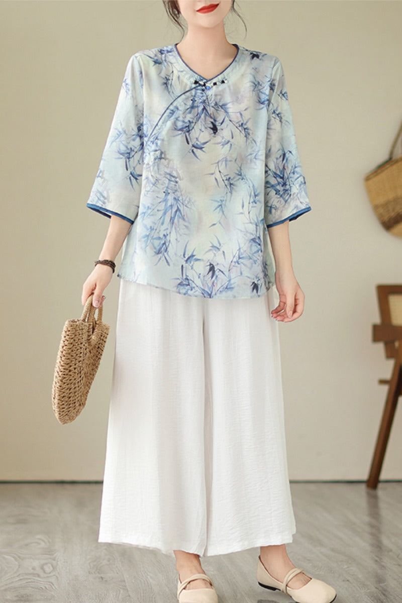Plus Size Oriental Chinese Cheongsam Blouse – Pluspreorder