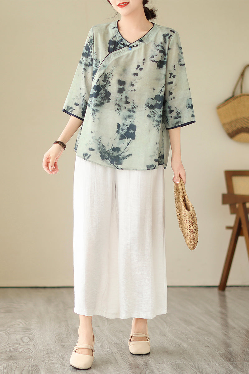 Plus Size Oriental Chinese Cheongsam Blouse – Pluspreorder