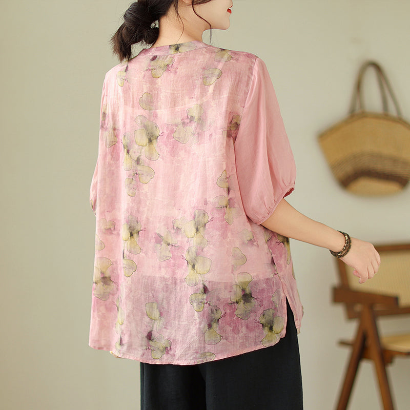 Plus Size Oriental Chinese Embroidery Cheongsam Blouse – Pluspreorder