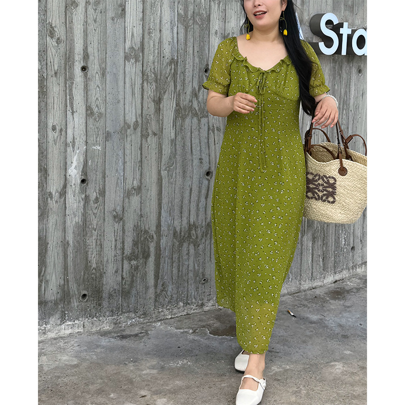Plus Size Green Tea Dress – Pluspreorder