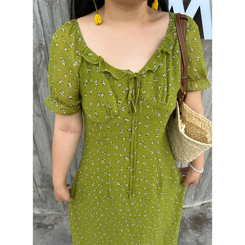 Plus Size Green Tea Dress – Pluspreorder