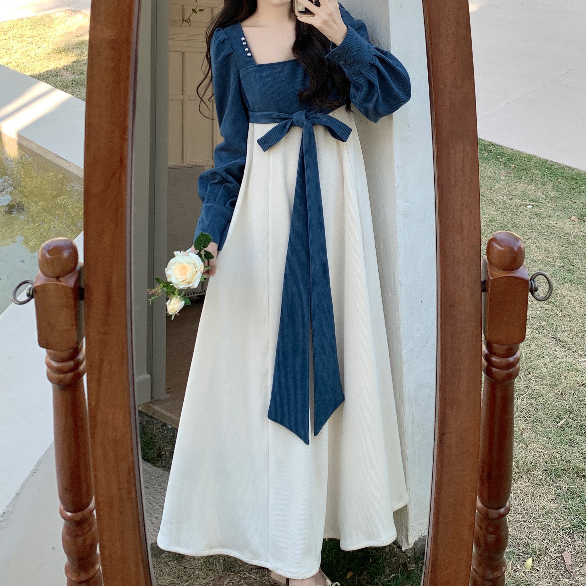 Plus Size Corduroy Hanbok Style Korean Dress – Pluspreorder