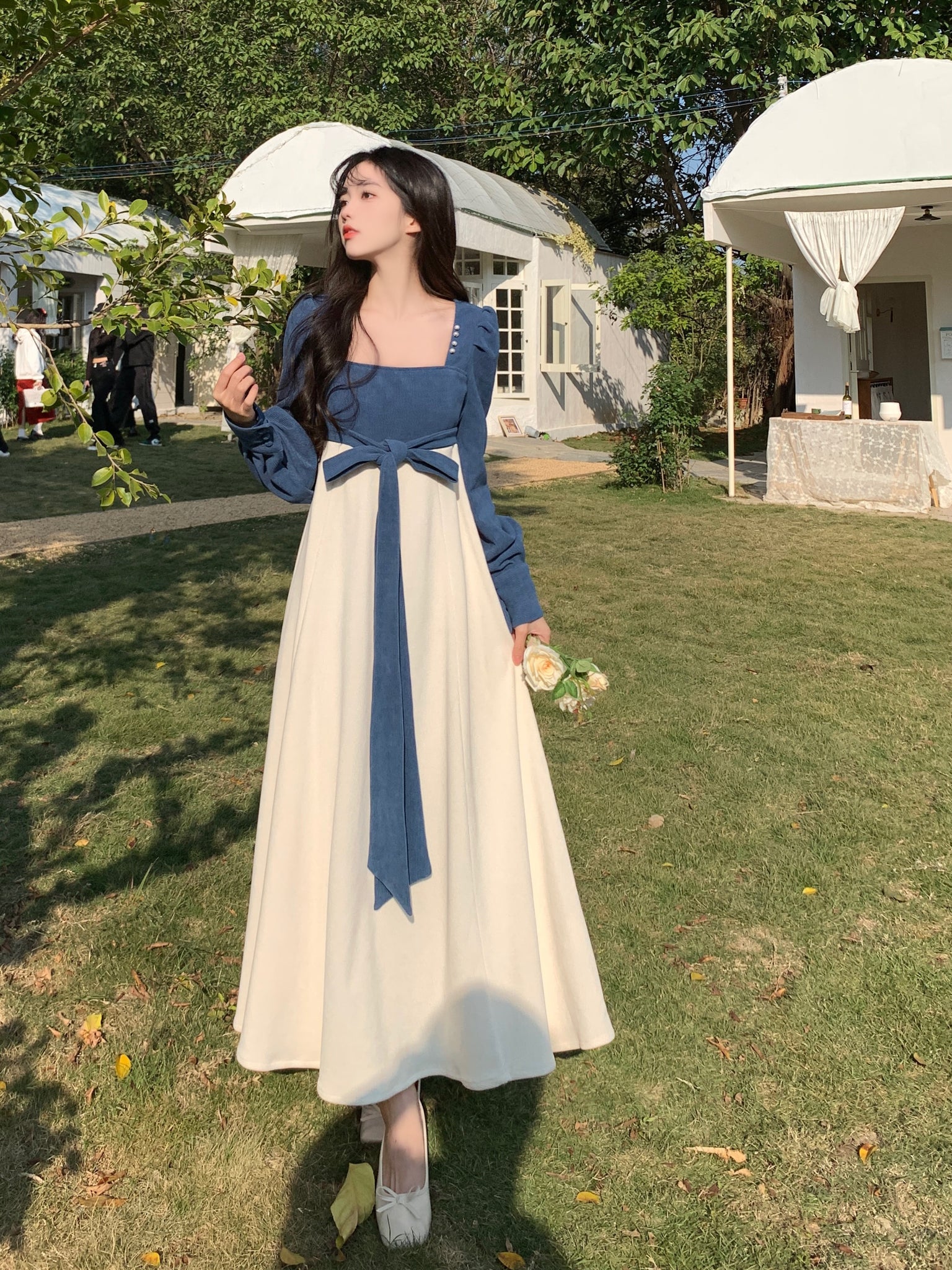 Plus Size Corduroy Hanbok Style Korean Dress – Pluspreorder