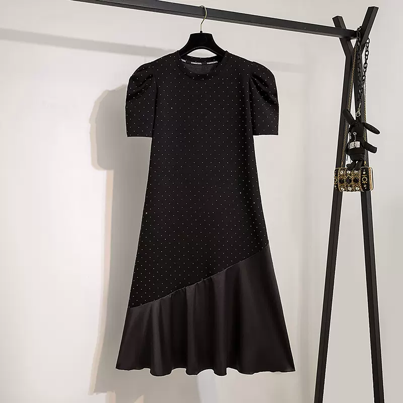 Plus Size Korean Embellished Mermaid Dress – Pluspreorder
