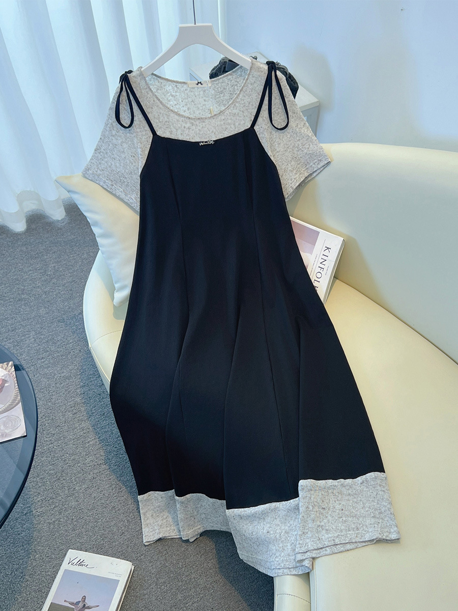 Plus Size Korean Style 2-In-1 Dress (EXTRA BIG SIZE) – Pluspreorder