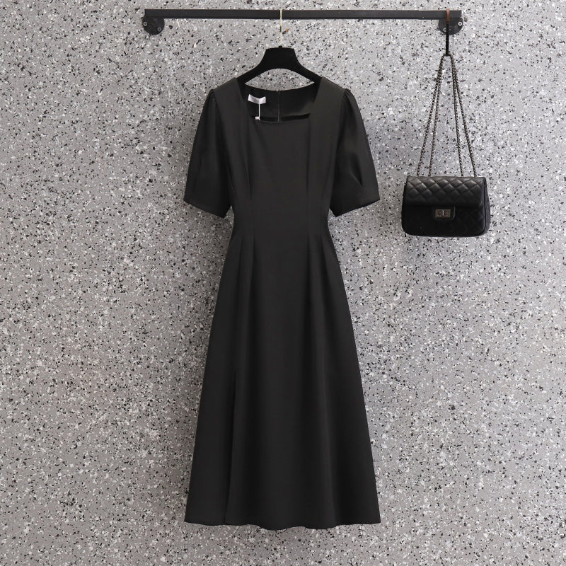Plus Size Korean Square Neck Dress – Pluspreorder