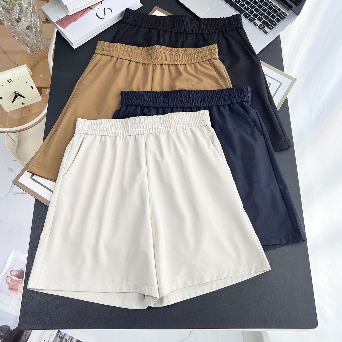 Plus Size Mid Length Shorts With Pockets – Pluspreorder