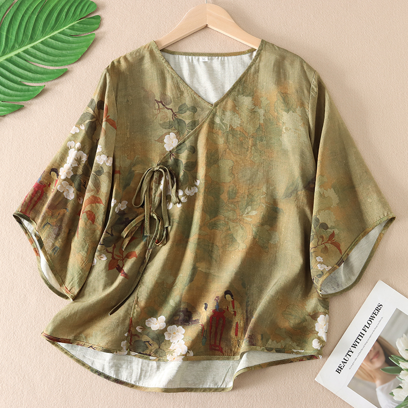 Plus Size Modern Loose Wrap Hanbok Blouse – Pluspreorder