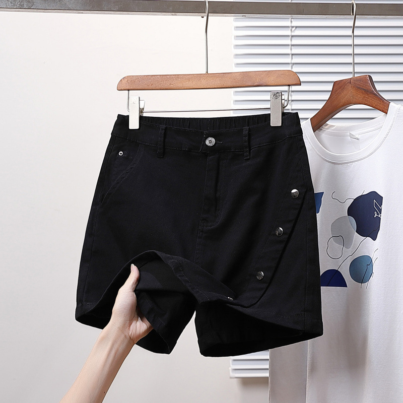 Plus Size Slanted Buttons Short Skorts – Pluspreorder