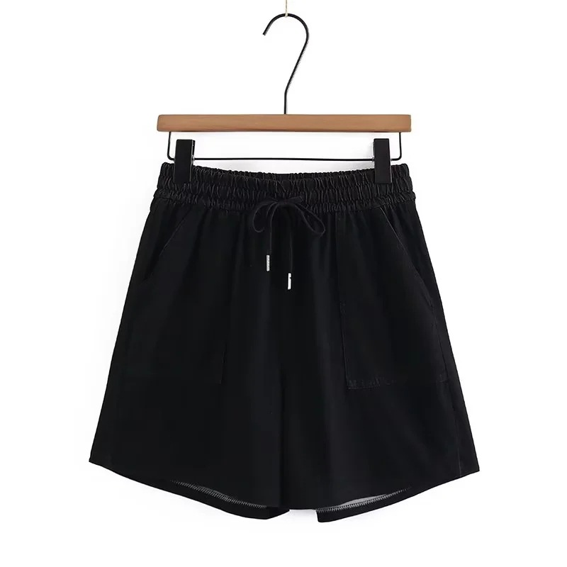 Plus Size Tencel Denim Drawstring Shorts – Pluspreorder