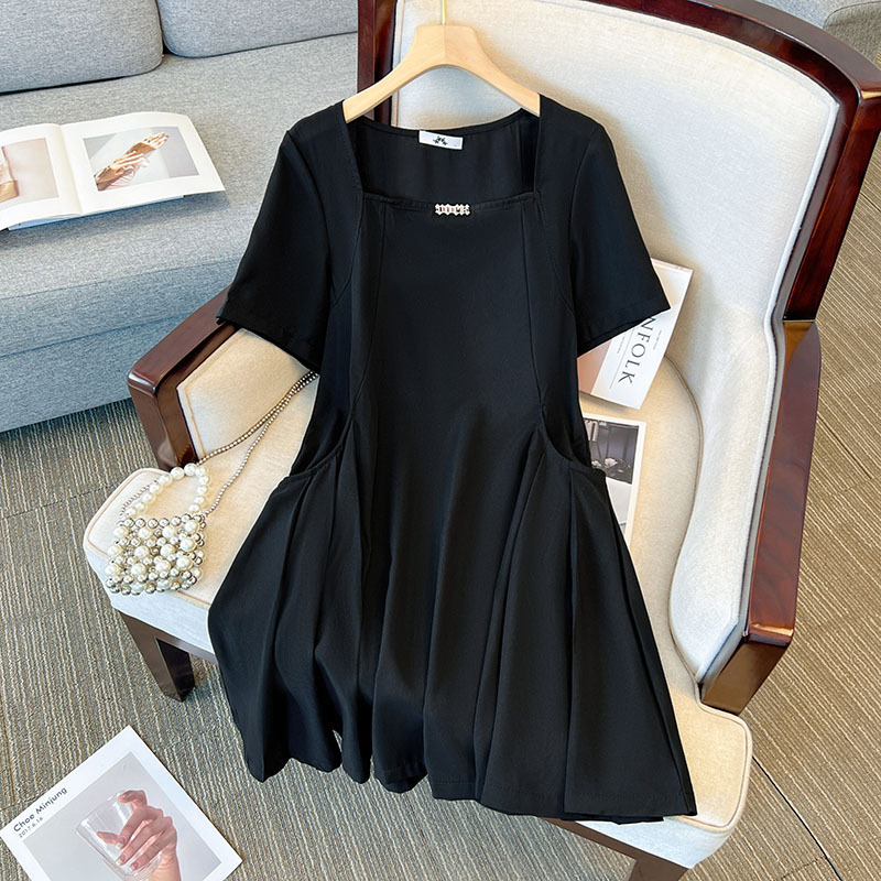 (XL-7XL) Plus Size Black Kpop Black Dress (EXTRA BIG SIZE) – Pluspreorder