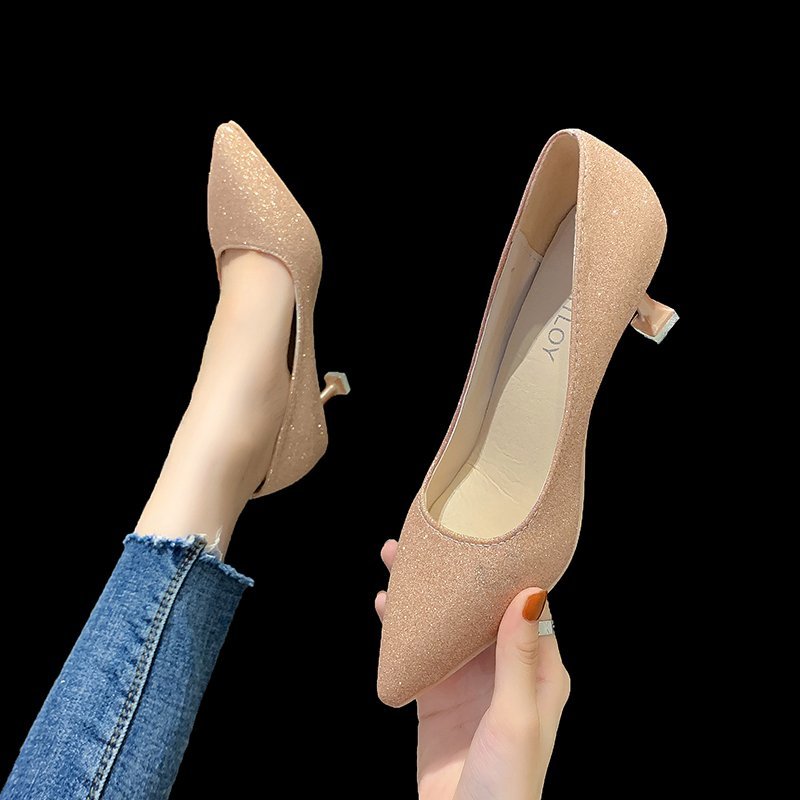 (35-45) Plus Size Sparkles Stiletto High Heels – Pluspreorder