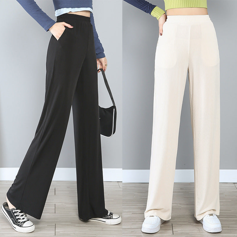 Plus Size Knit Wide Leg Long Pants (EXTRA BIG SIZE) – Pluspreorder