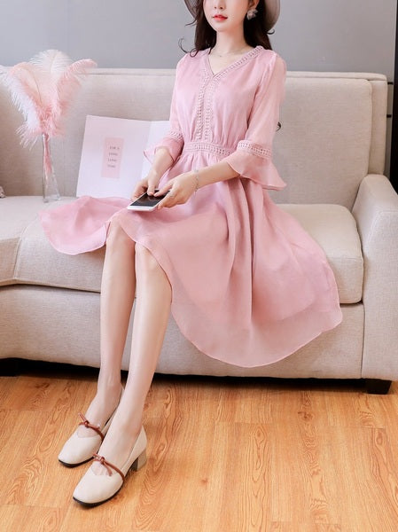 Nakia Swing Bell Sleeve Dress – Pluspreorder