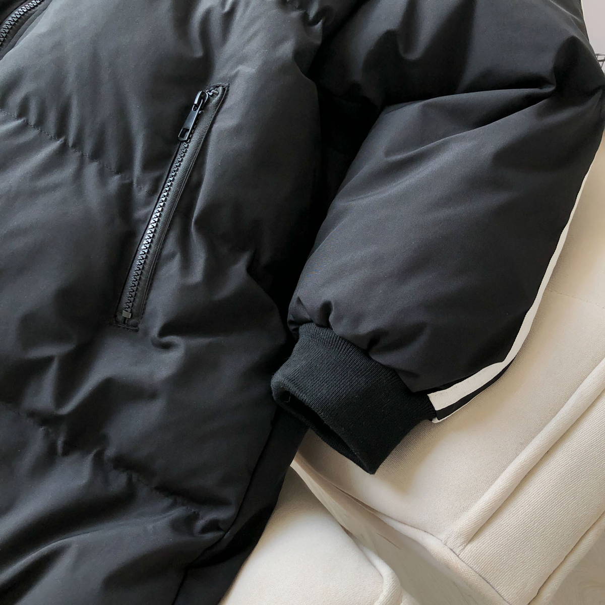 (3XL-9XL) Plus Size Black Padded Long Winter Jacket (Extra Big Size ...