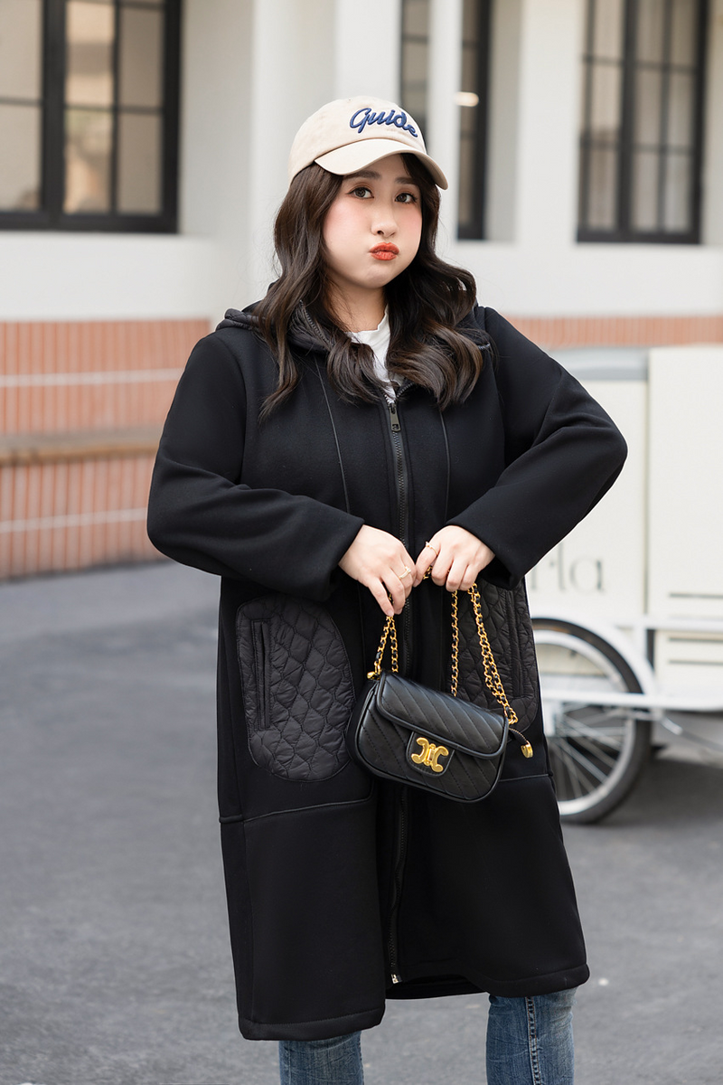 (5XL-9XL) Plus Size Long Hooded Winter Jacket (Extra Big Size ...