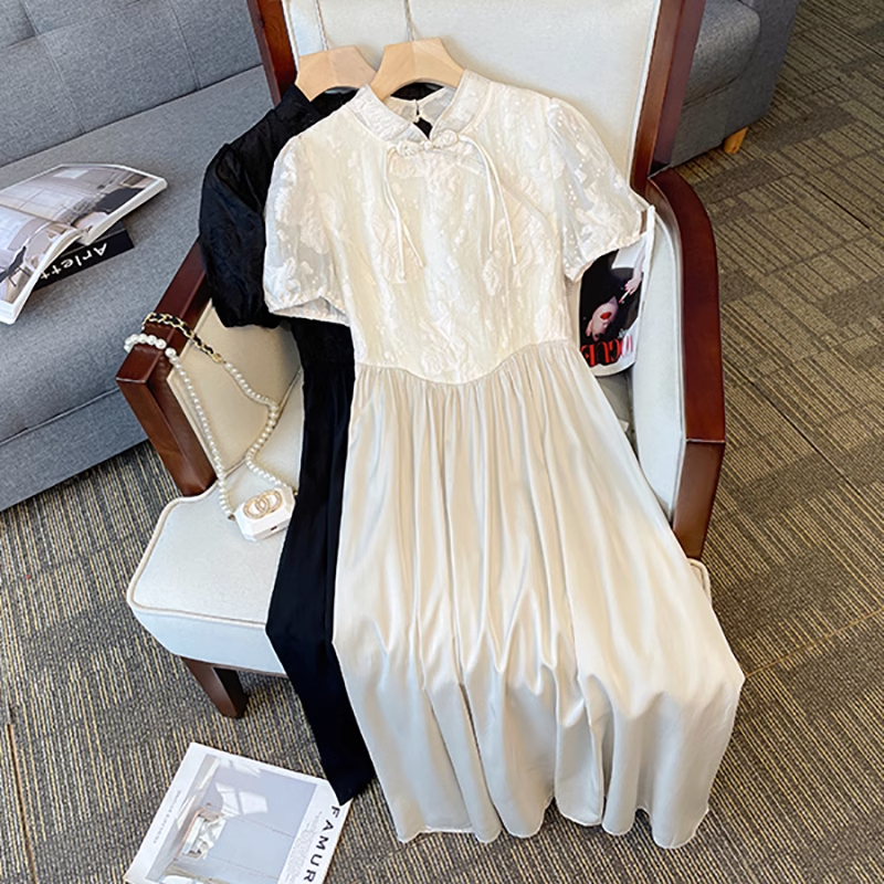 Plus Size Cheongsam Midi Dress Pluspreorder