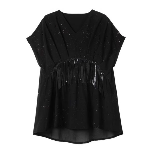 Plus Size Dripping Formal Blouse Pluspreorder