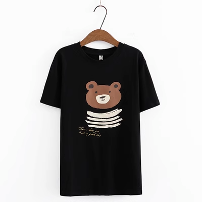 Plus Size Graphic Bear T Shirt – Pluspreorder