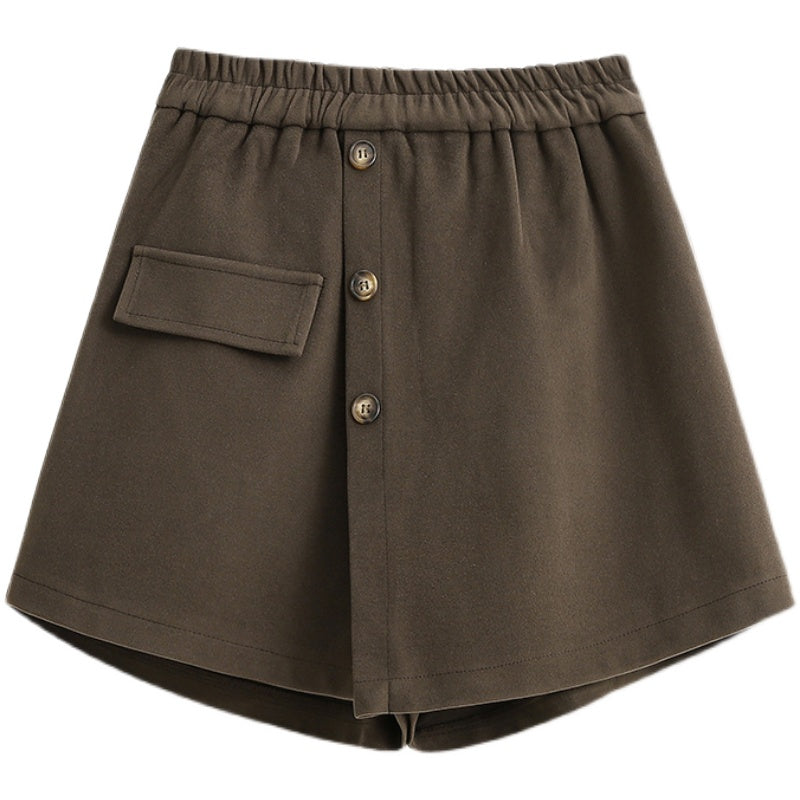 Plus Size Korean Buttons Shorts – Pluspreorder