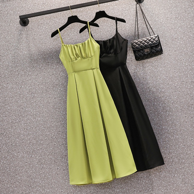 Plus Size Pleat Bust Cami Dress – Pluspreorder