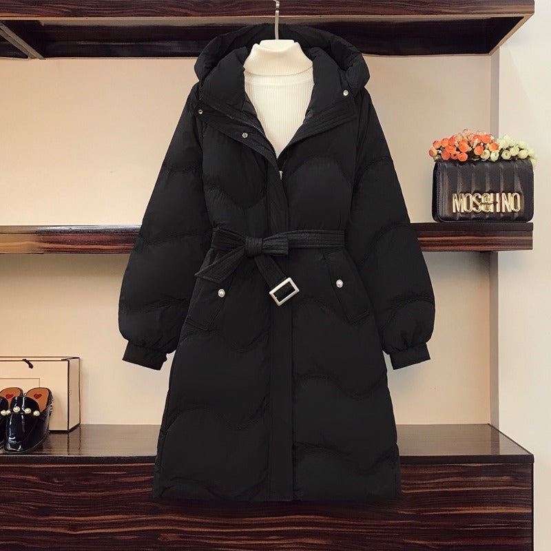 Plus size winter padded long winter jacket – Pluspreorder
