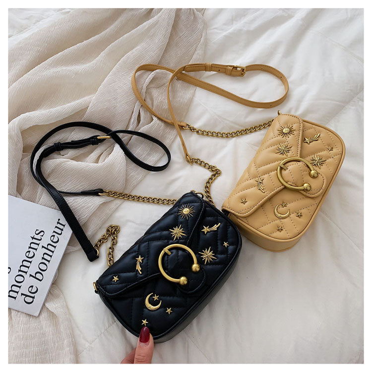 Korean Gold Charm Rectangle Sling Bag – Pluspreorder