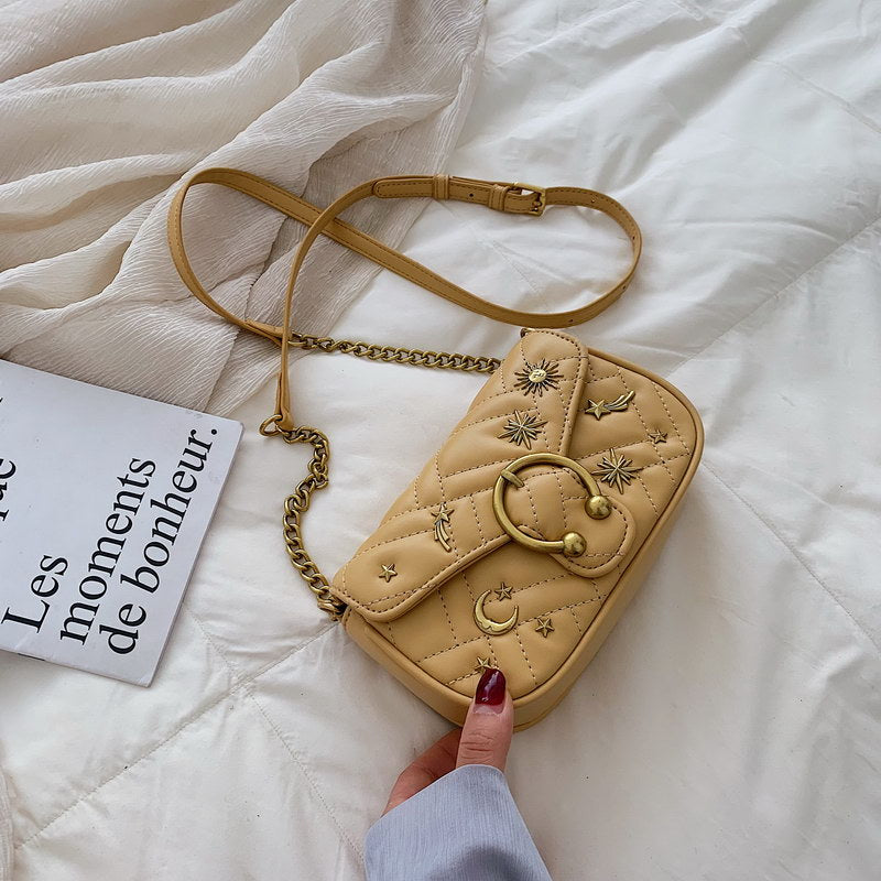 Korean Gold Charm Rectangle Sling Bag – Pluspreorder