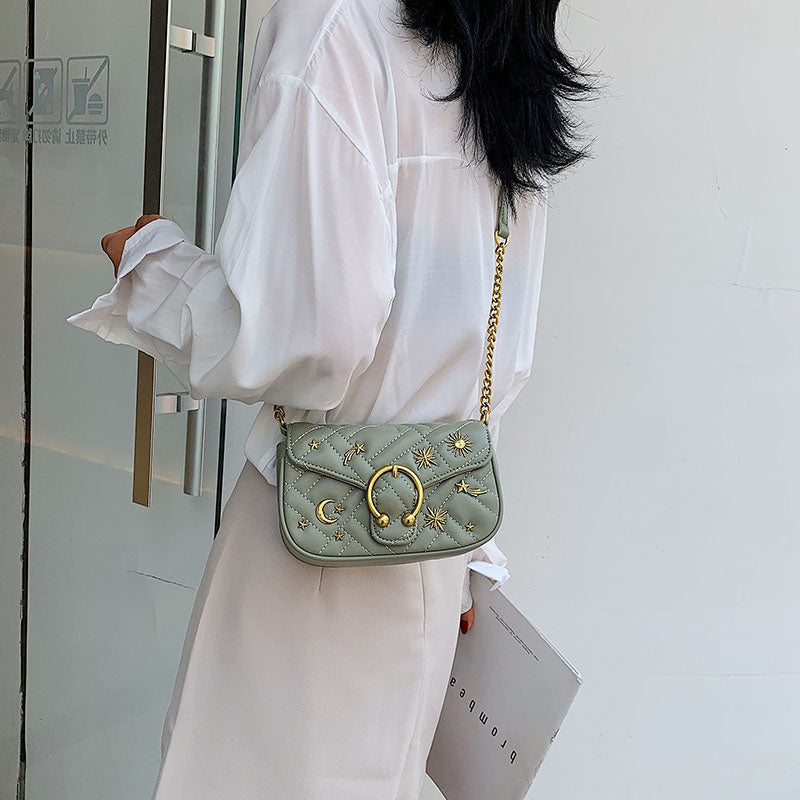 Korean Gold Charm Rectangle Sling Bag – Pluspreorder