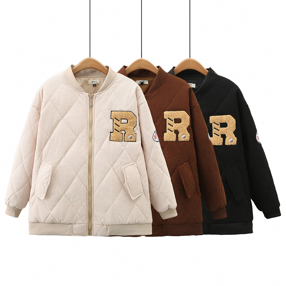 Plus Size Autumn Winter Thick Baseball Jacket (Extra Big Size ...