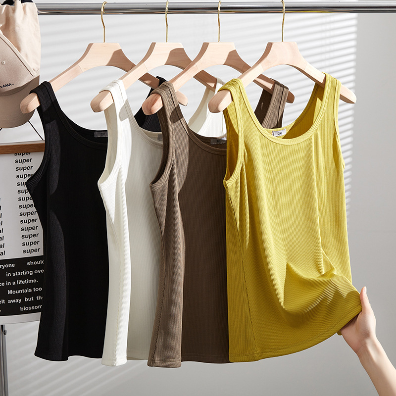 Plus Size Basic U Neck Ribbed Knit Tank Top (EXTRA BIG SIZE) – Pluspreorder