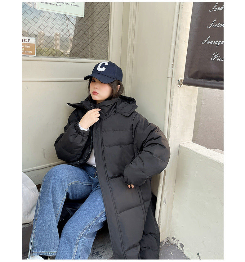 Plus Size Korean Down Padded Long Winter Jacket (EXTRA BIG SIZE ...