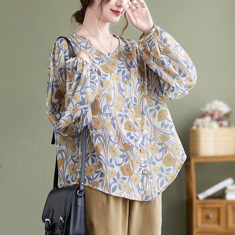 Plus Size Mod Balloon Sleeve Blouse – Pluspreorder