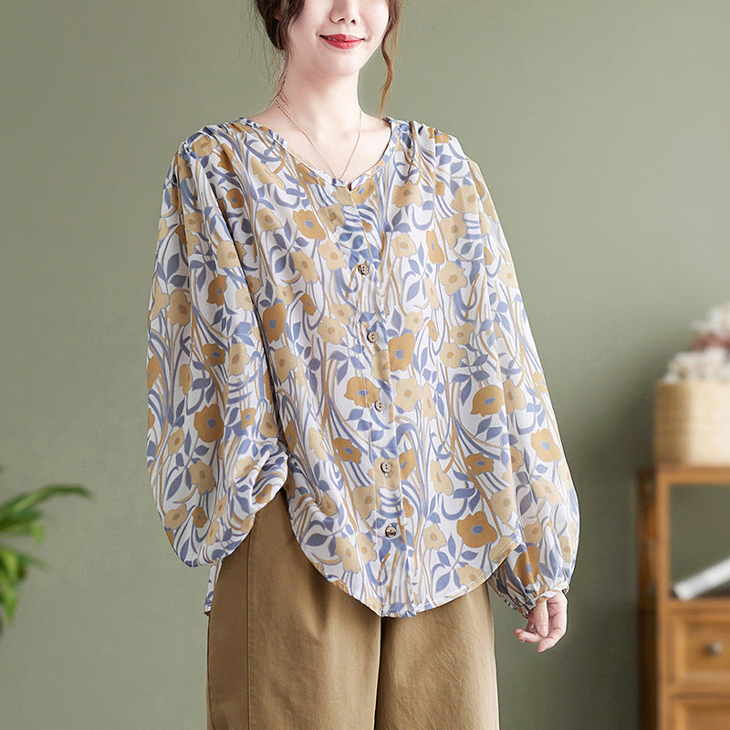 Plus Size Mod Balloon Sleeve Blouse – Pluspreorder