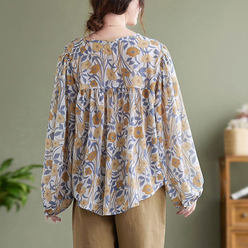 Plus Size Mod Balloon Sleeve Blouse – Pluspreorder