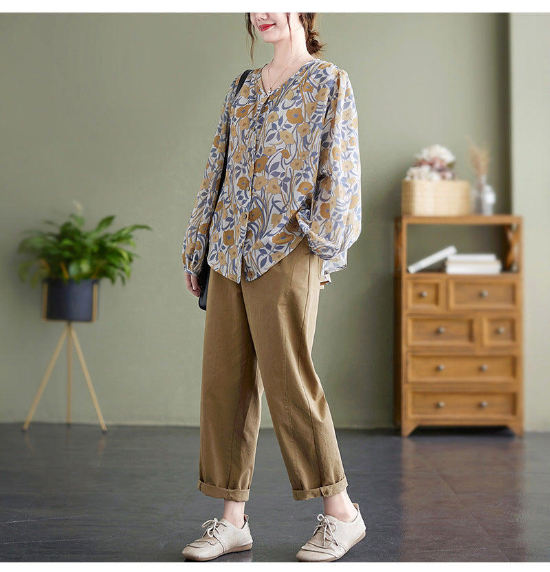 Plus Size Mod Balloon Sleeve Blouse – Pluspreorder