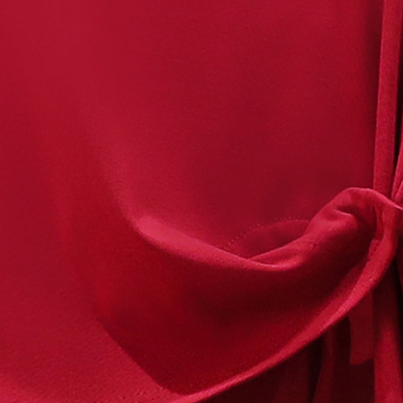 Plus size Korean red top and skirt set – Pluspreorder
