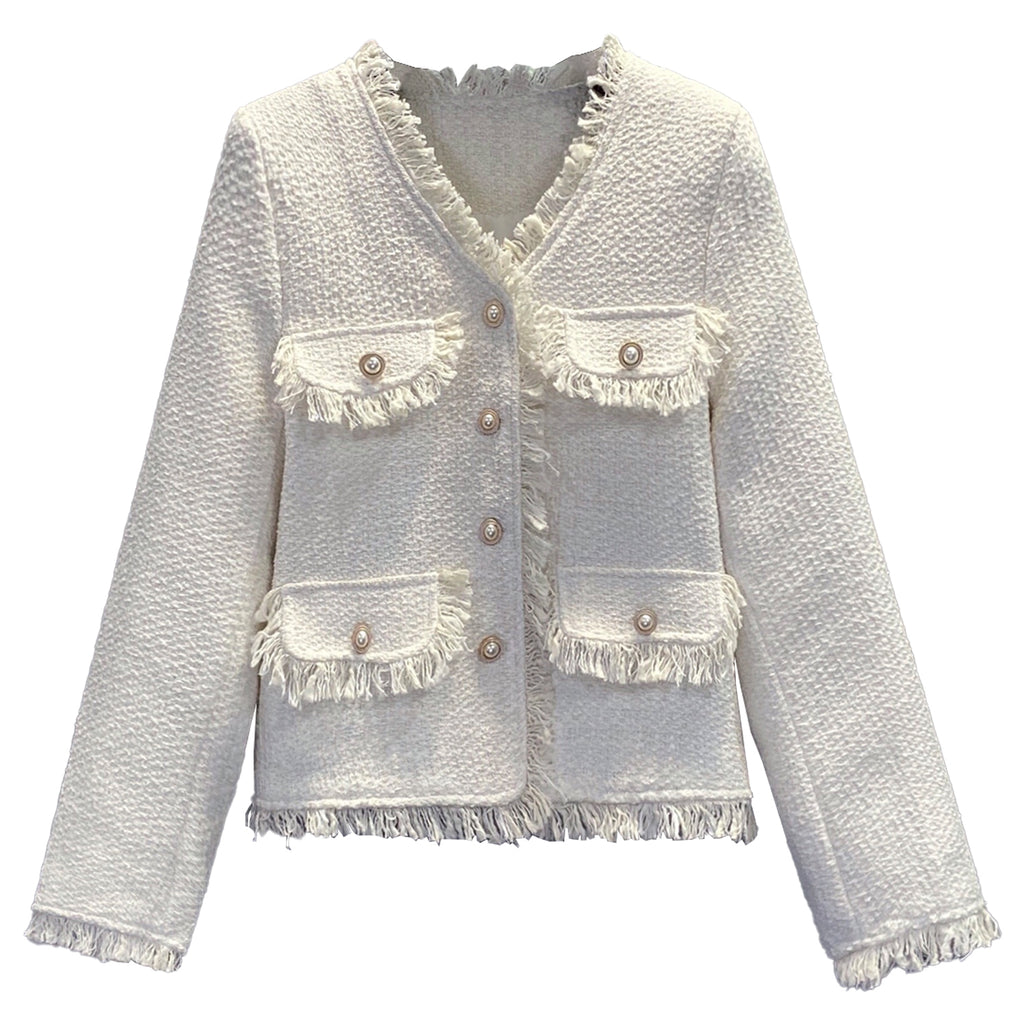 Plus Size Chanel-esque Fringe Jacket – Pluspreorder