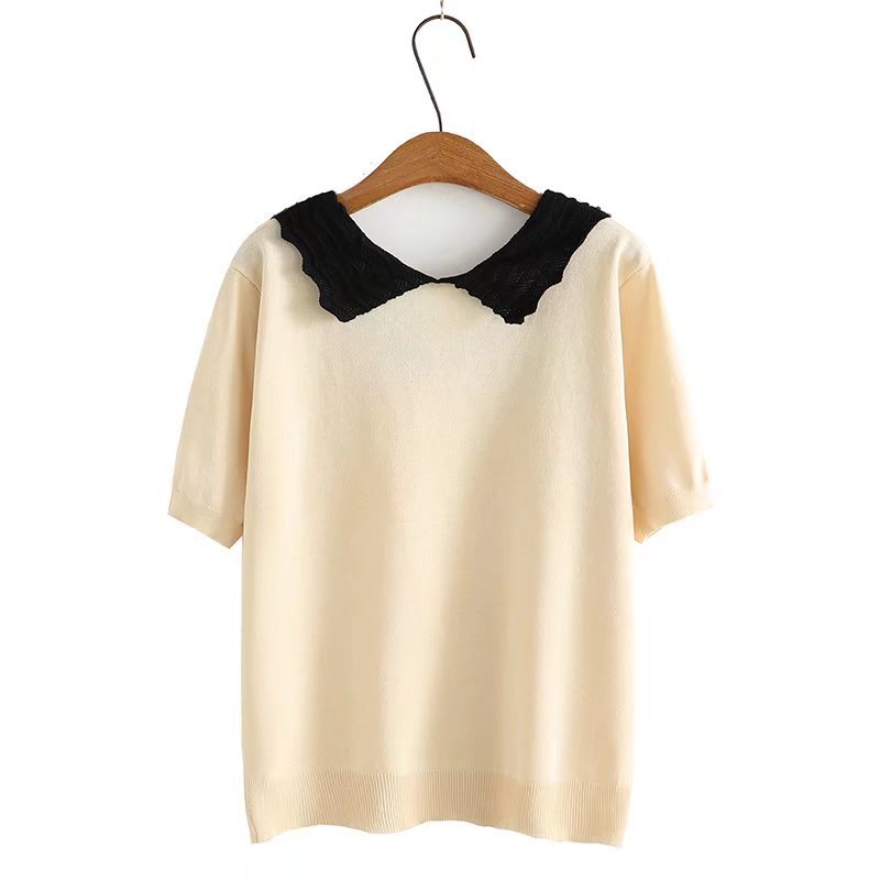 Plus Size Collar Knit Blouse – Pluspreorder