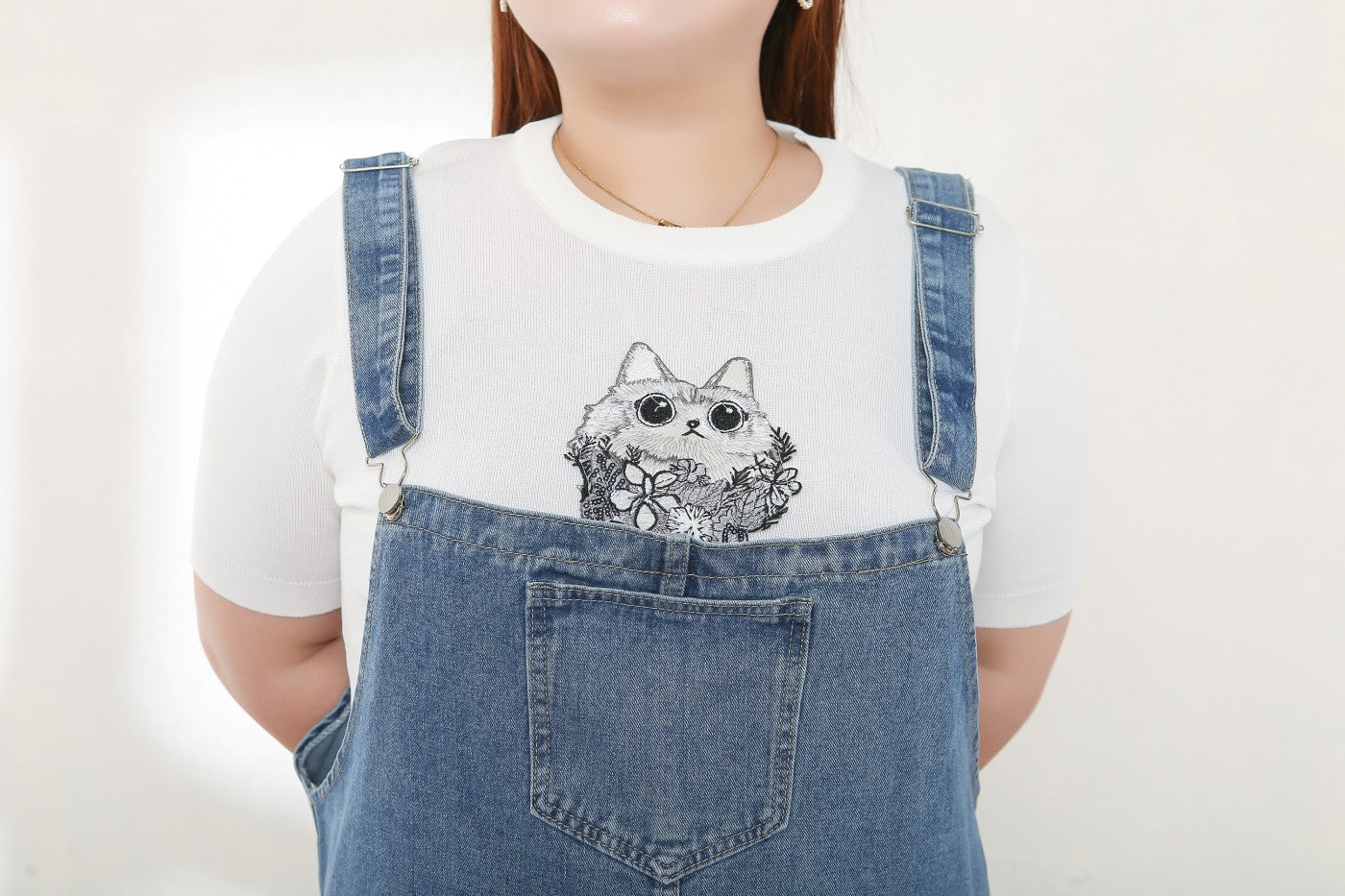 Mila Plus Size Denim Overalls – Pluspreorder